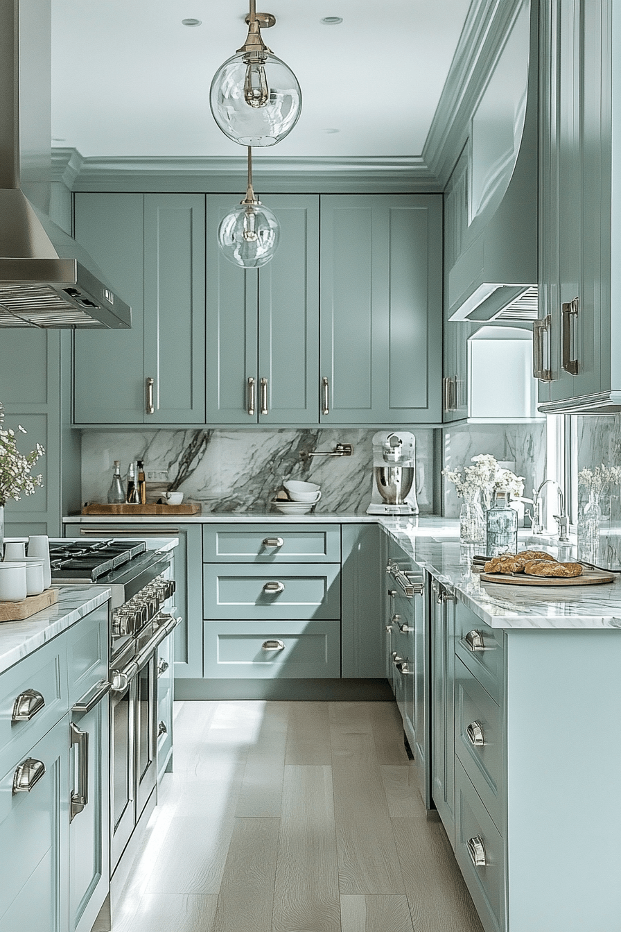 29 Mint Green Kitchen Cabinets That Add a Fresh Pop of Color - My ...