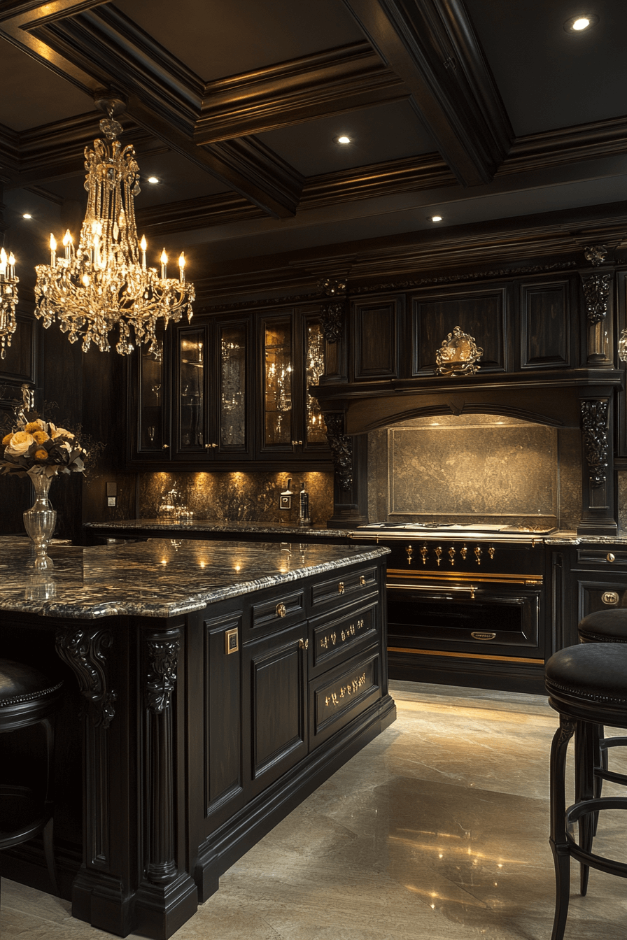 29 Dark Walnut Kitchen Cabinets for a High-End Natural Finish - My ...