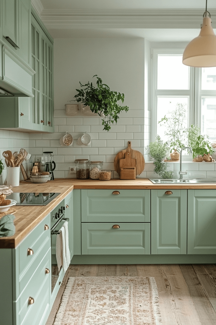 29 Mint Green Kitchen Cabinets That Add a Fresh Pop of Color - My ...