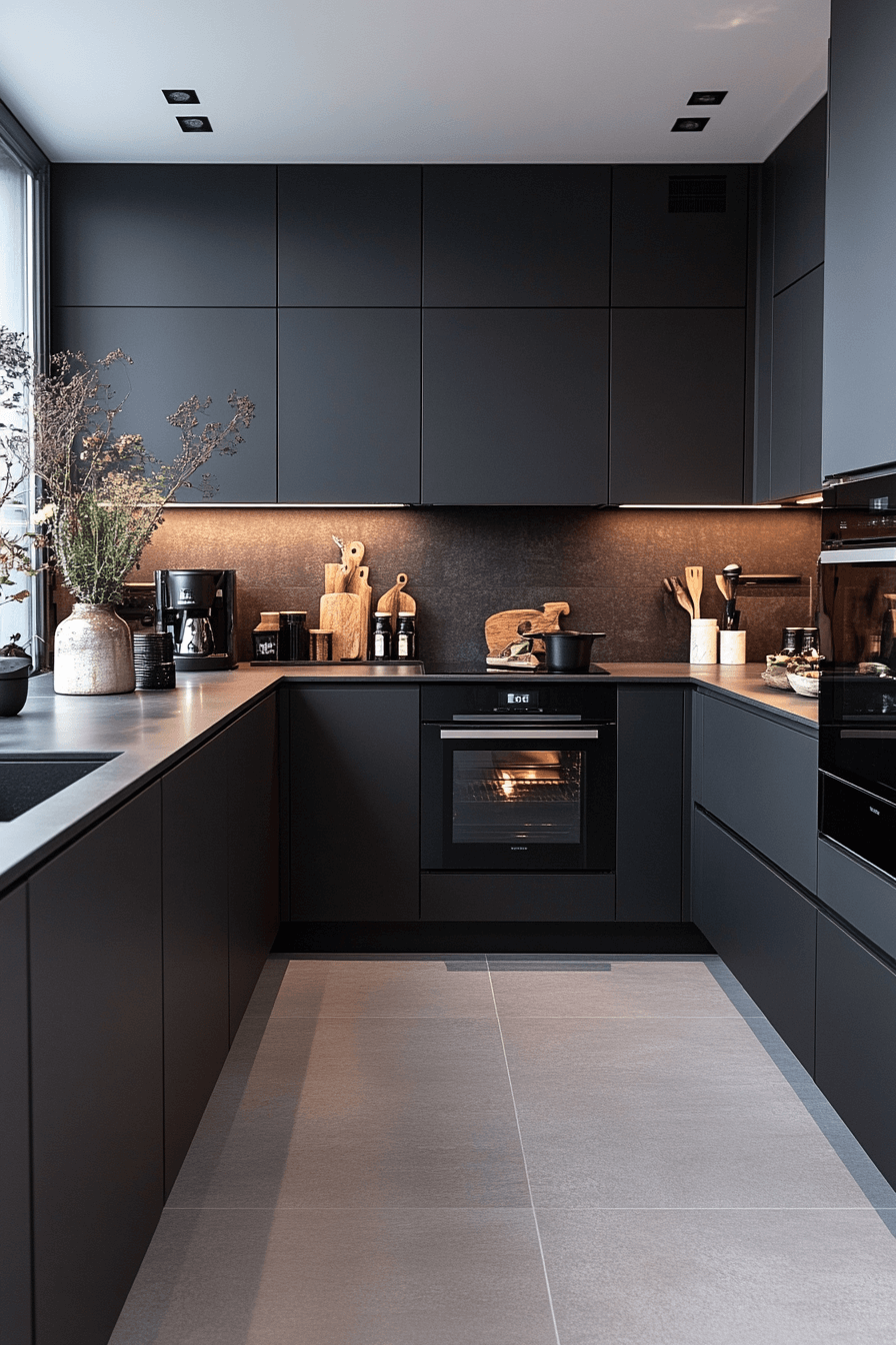29 Charcoal Kitchen Cabinets for a Fresh Take on Dark Tones - My ...