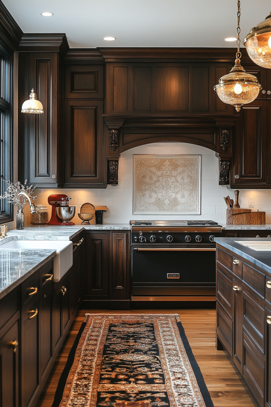 29 Dark Walnut Kitchen Cabinets for a High-End Natural Finish - My ...