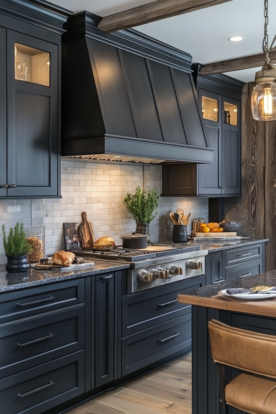 29 Charcoal Kitchen Cabinets for a Fresh Take on Dark Tones - My ...