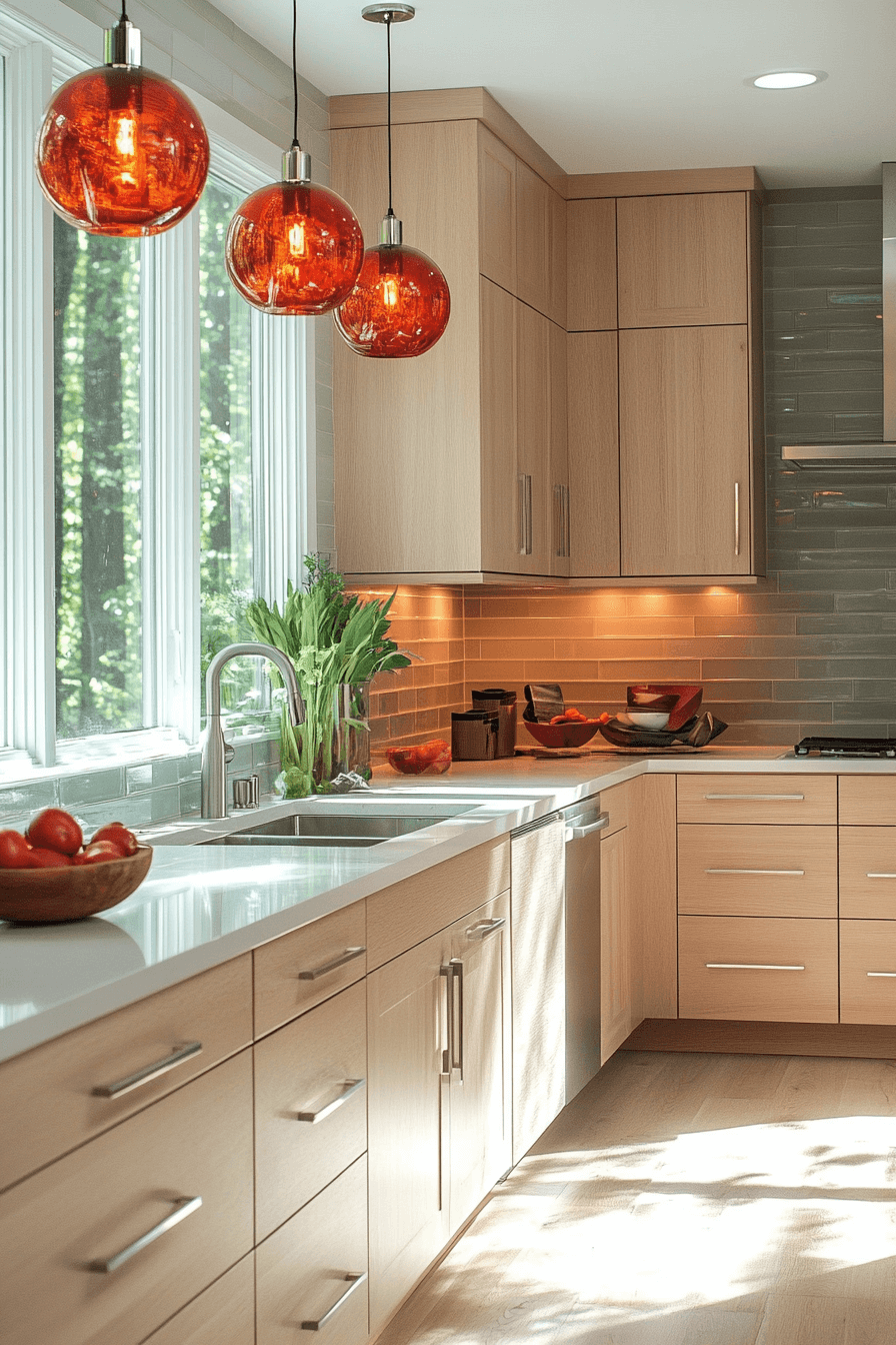 25+ Natural Maple Kitchen Cabinets for a Bright and Family-Friendly ...