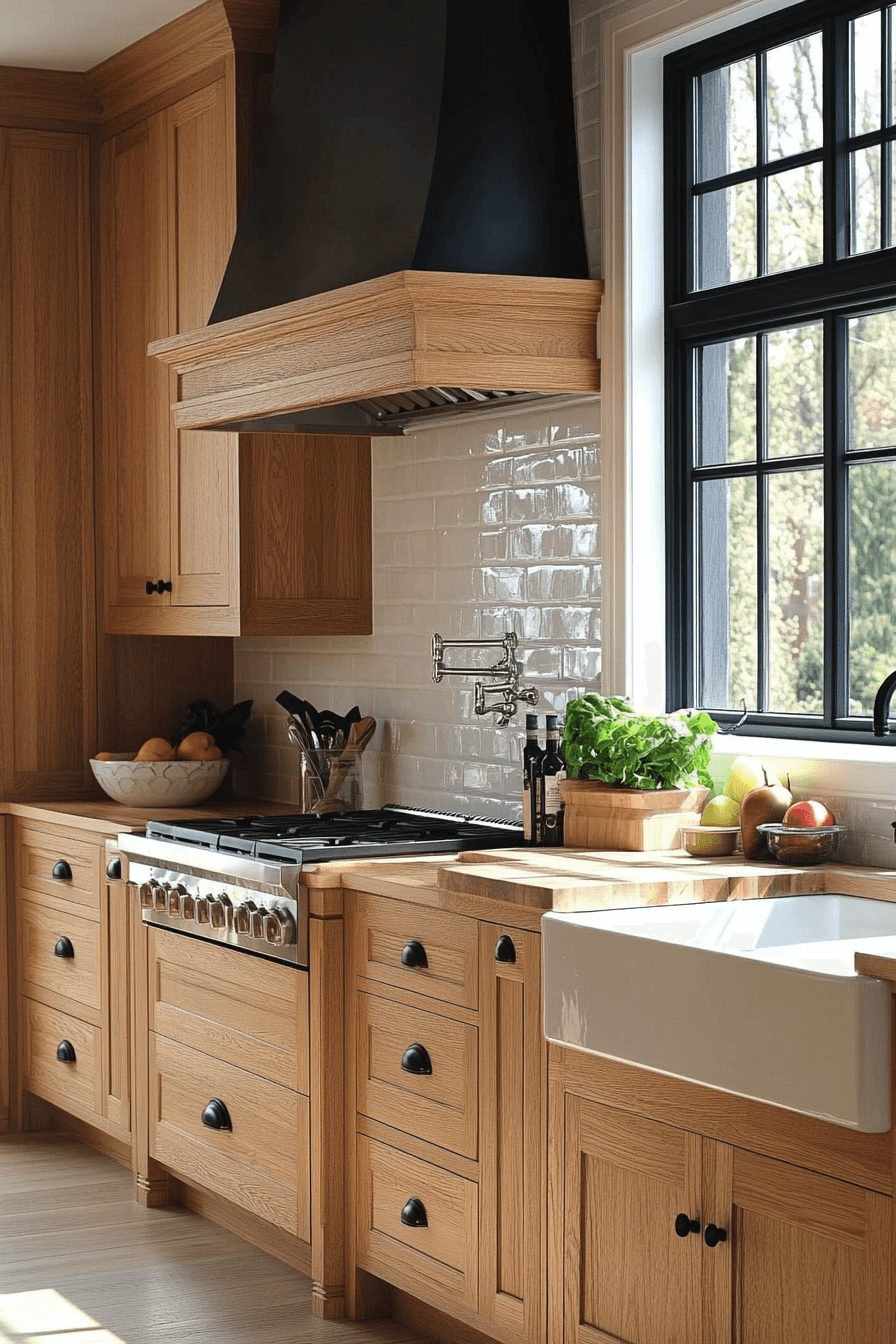28+ Light Oak Kitchen Cabinets Inspiration for a Cozy Kitchen Upgrade ...