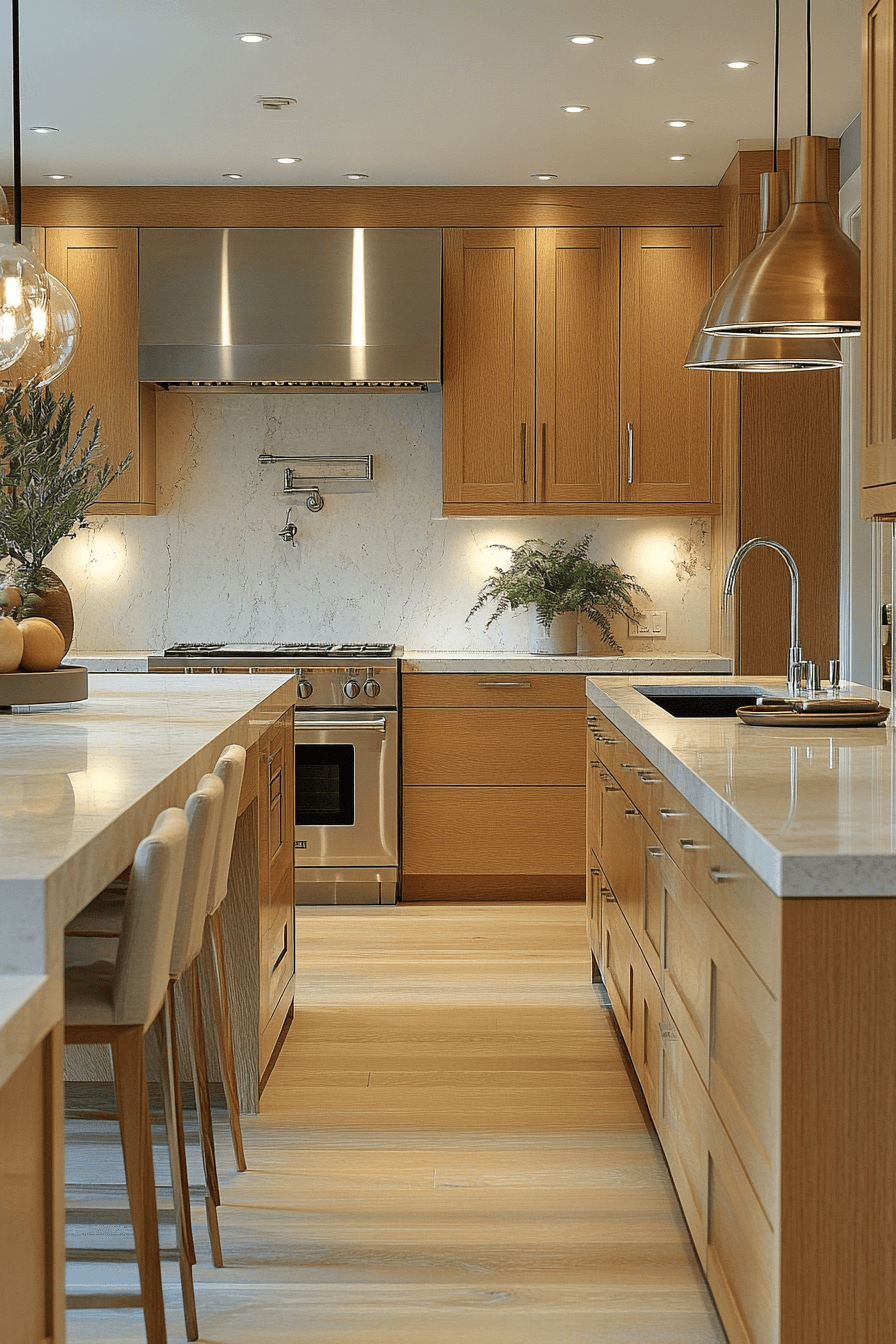 28+ Light Oak Kitchen Cabinets Inspiration for a Cozy Kitchen Upgrade ...