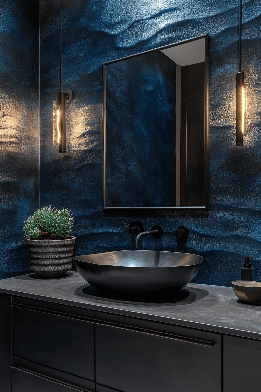 26+ Moody Powder Room Ideas That Spark Joy With Bold Colors and ...