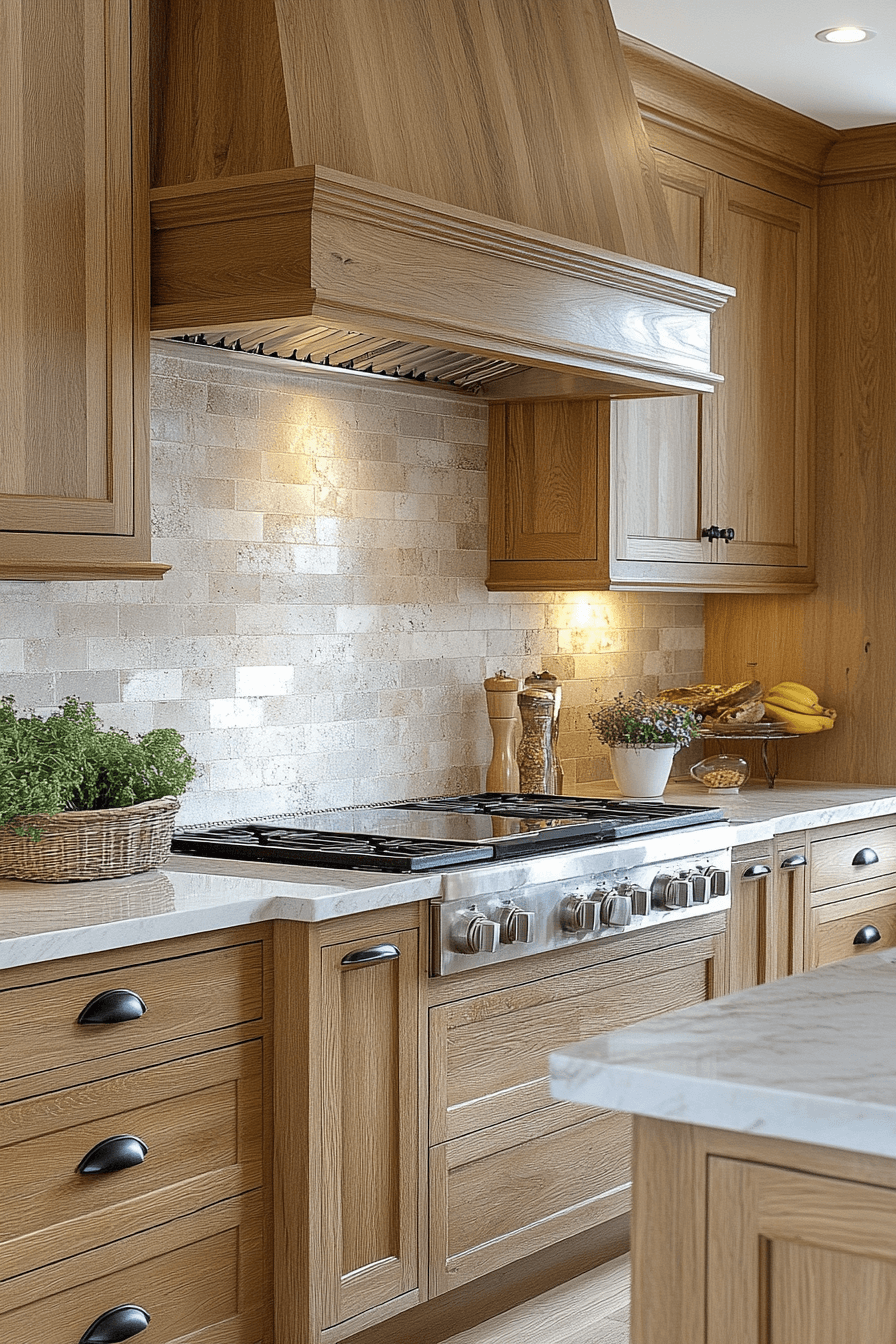 27+ Natural Oak Kitchen Cabinets for a Stylish and Budget-Friendly ...