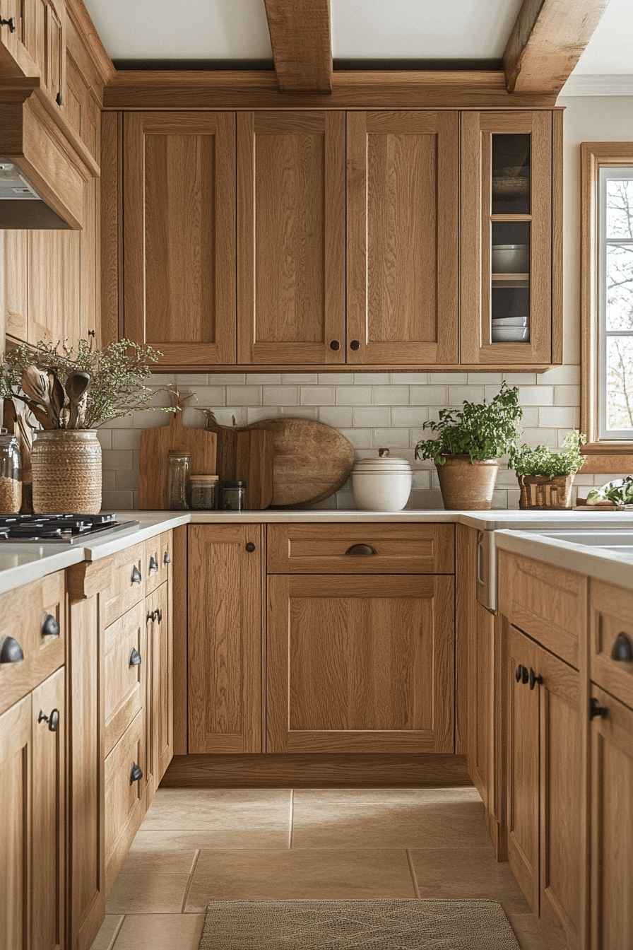 27+ Natural Oak Kitchen Cabinets for a Stylish and Budget-Friendly ...