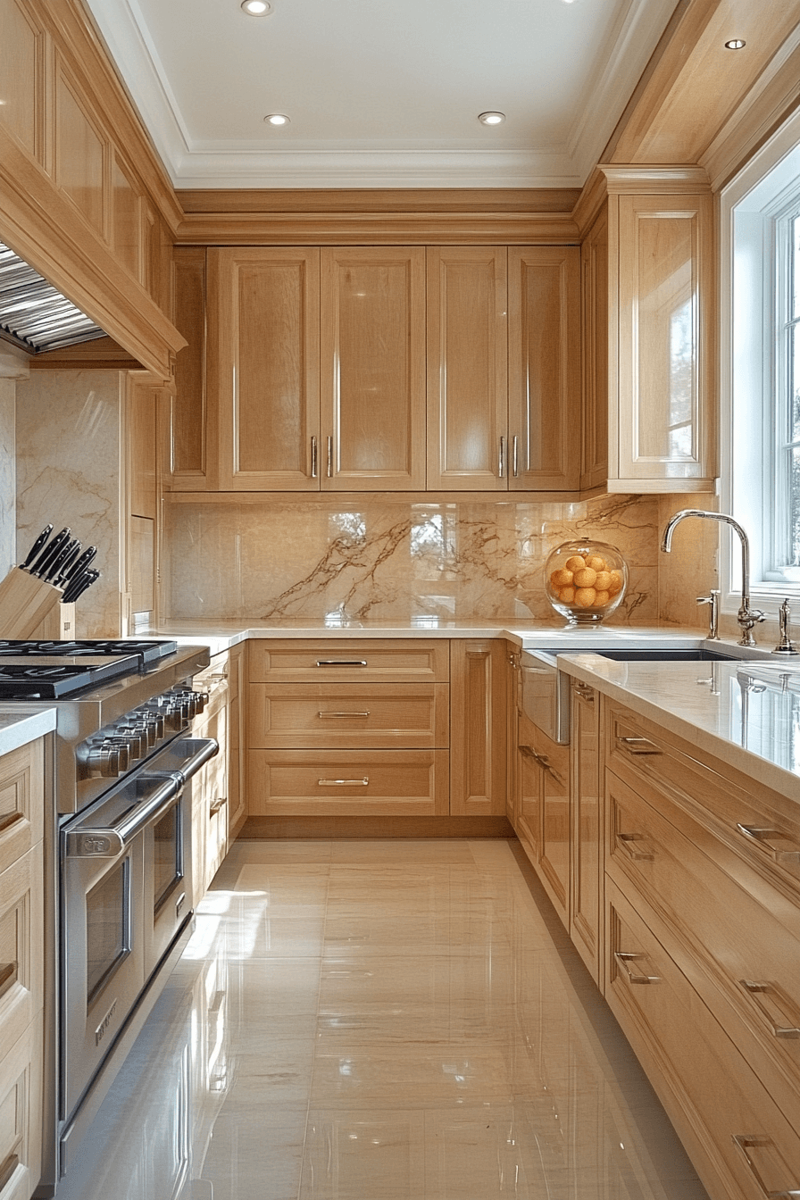 25+ Natural Maple Kitchen Cabinets for a Bright and Family-Friendly ...