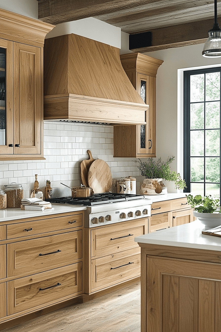 27+ Natural Oak Kitchen Cabinets for a Stylish and Budget-Friendly ...
