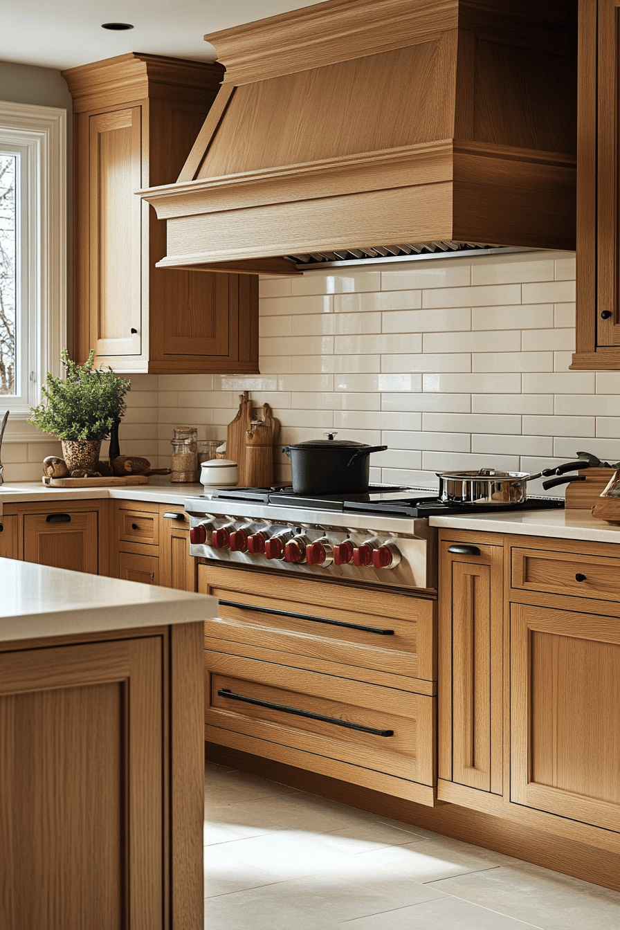 27+ Golden Oak Kitchen Cabinets Inspiration for a Fresh and Airy Look ...
