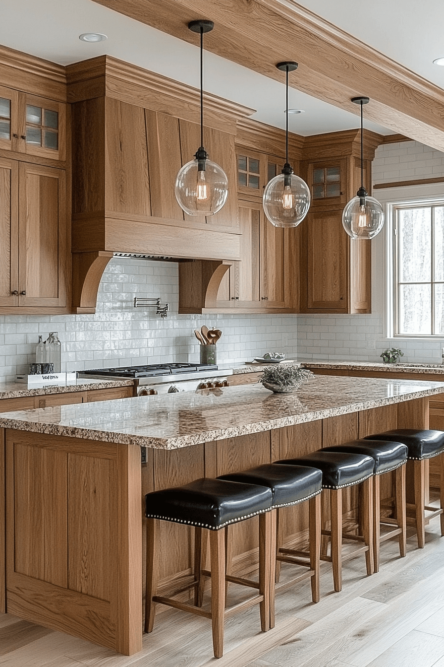 26+ Red Oak Kitchen Cabinets That Turn Ordinary Kitchens Into Retreats ...