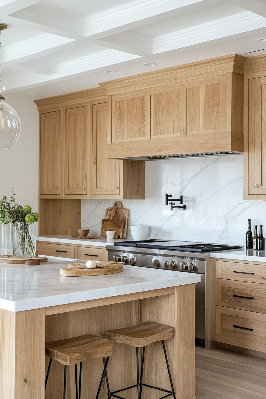 25+ Pale Oak Kitchen Cabinets That Elevate Your Home’s Natural Charm ...