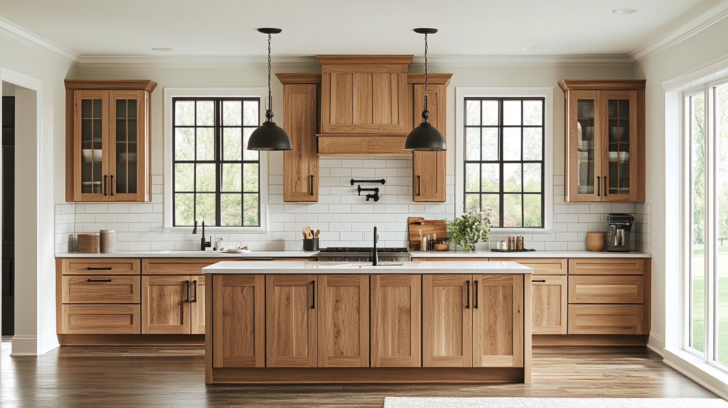 27+ Natural Oak Kitchen Cabinets for a Stylish and Budget-Friendly ...