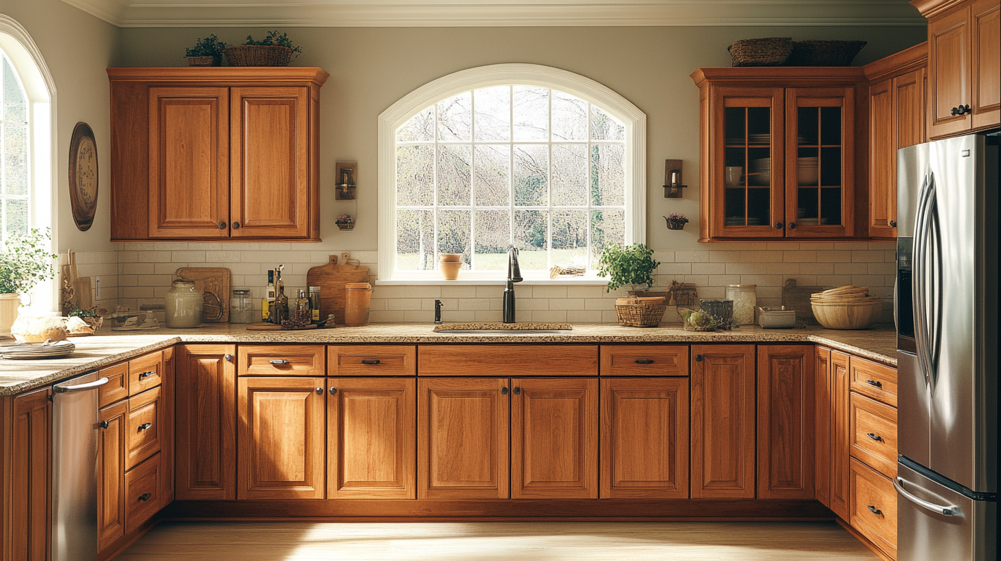 25+ Warm Wood Kitchen Cabinets That Make Every Detail Stand Out - My ...