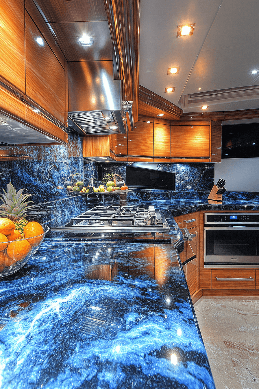 29 Blue Granite Countertops to Make Your Kitchen Shine With Unique ...