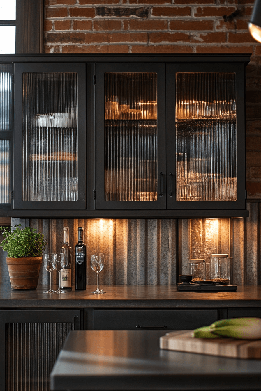 29 Fluted Glass Kitchen Cabinets That Combine Functionality and Style ...