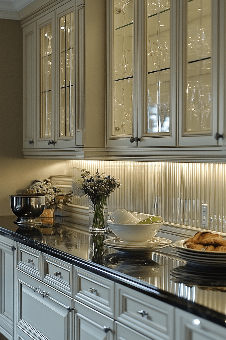 29 Fluted Glass Kitchen Cabinets That Combine Functionality and Style ...