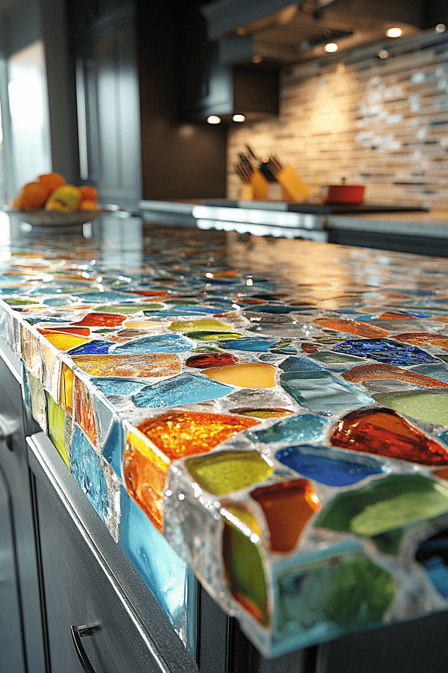 29 Recycled Glass Countertops to Inspire a Bright and Conscious Kitchen ...
