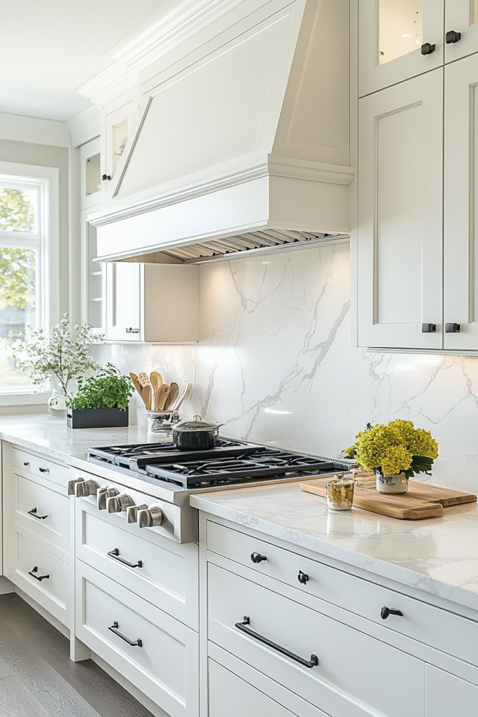 29 White Shaker Kitchen Cabinets That Add Simplicity and Sophistication ...