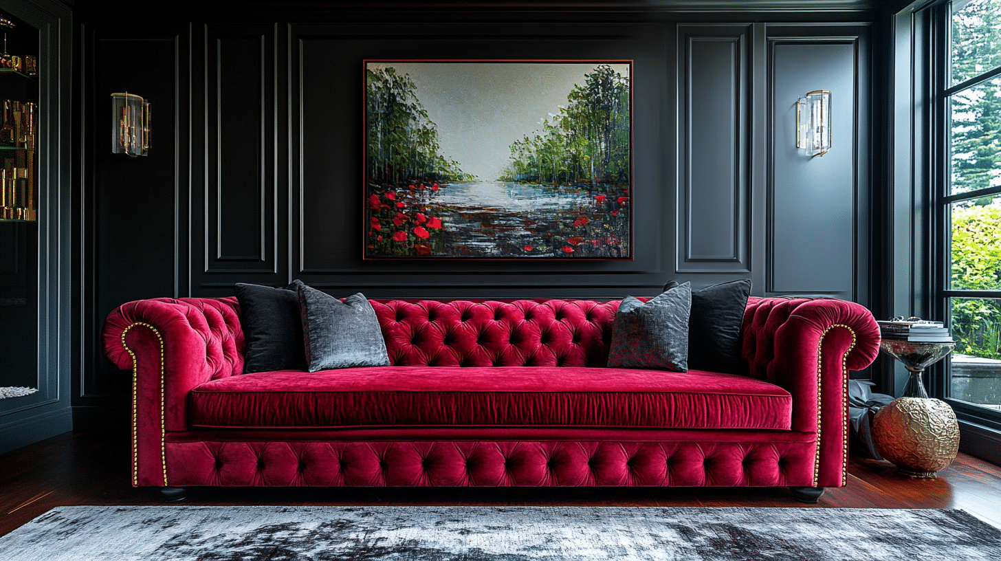 29 Burgundy Couch Living Room Inspirations That Make Your Space Pop ...