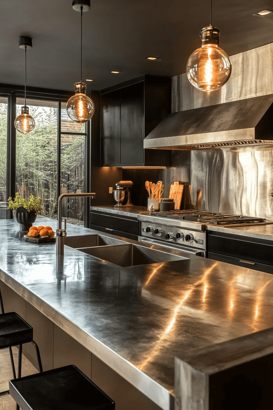29 Stainless Steel Kitchen Countertops to Add Shine and Strength to ...