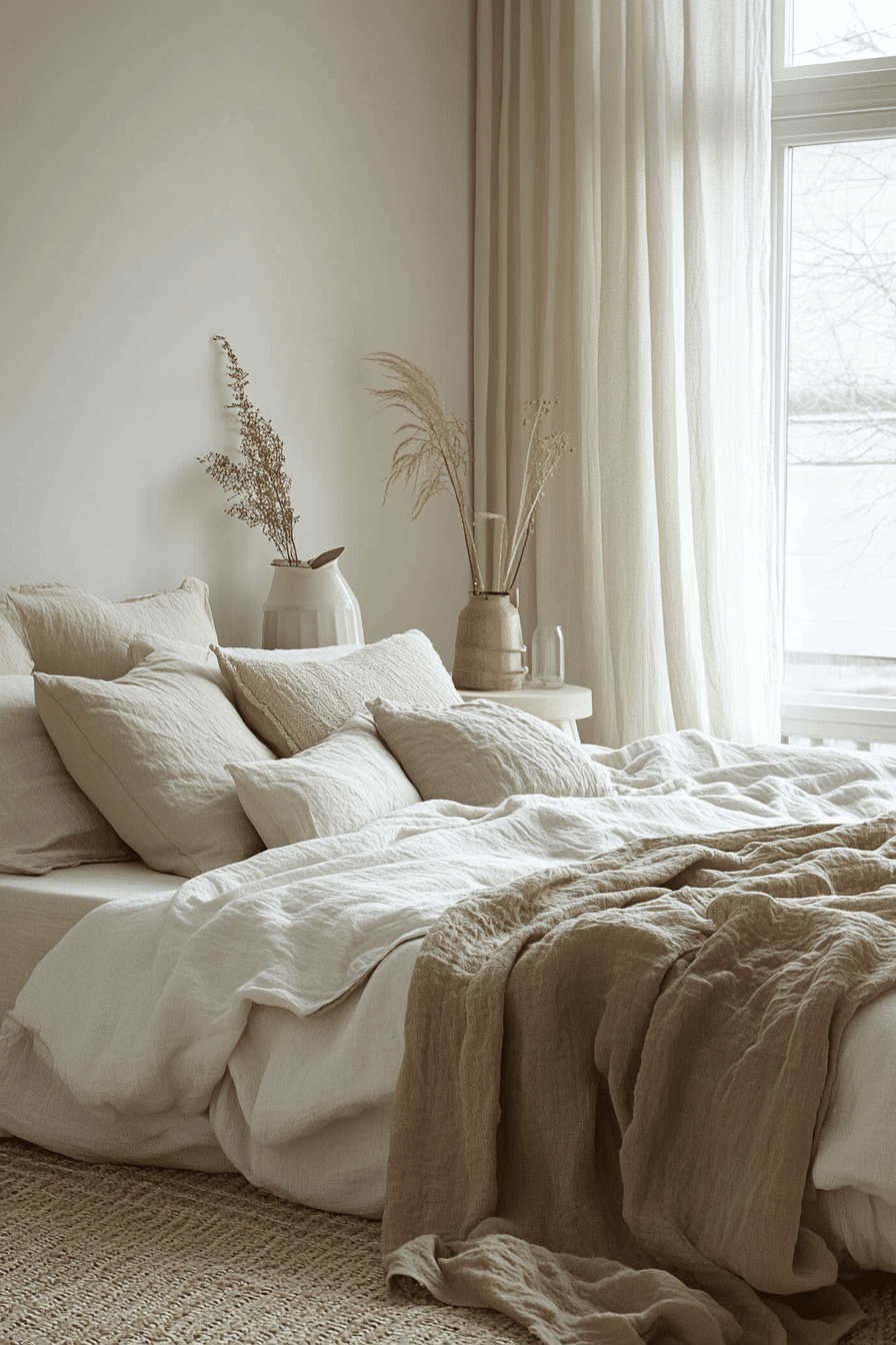 29 Cozy Neutral Bedroom Inspirations for a Peaceful and Joyful Escape - My Elegant Home