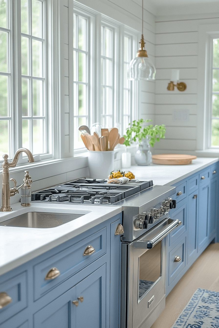 29 Modern Coastal Kitchen Ideas That Make Kitchens Feel Happy - My ...