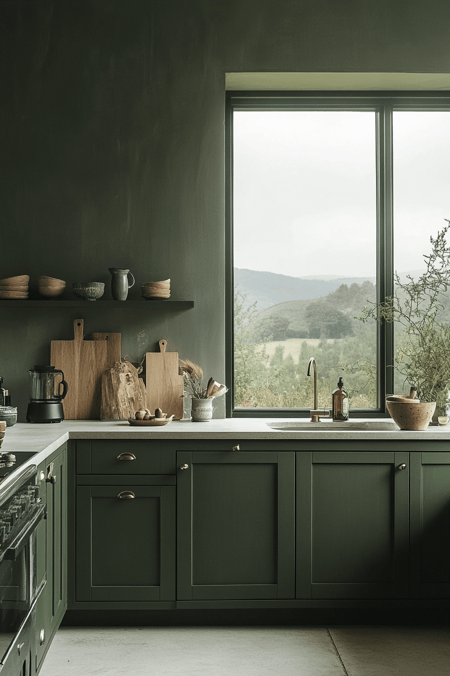 29 Olive Green Cabinets Kitchen Looks That Turn Everyday Cooking Cozy ...