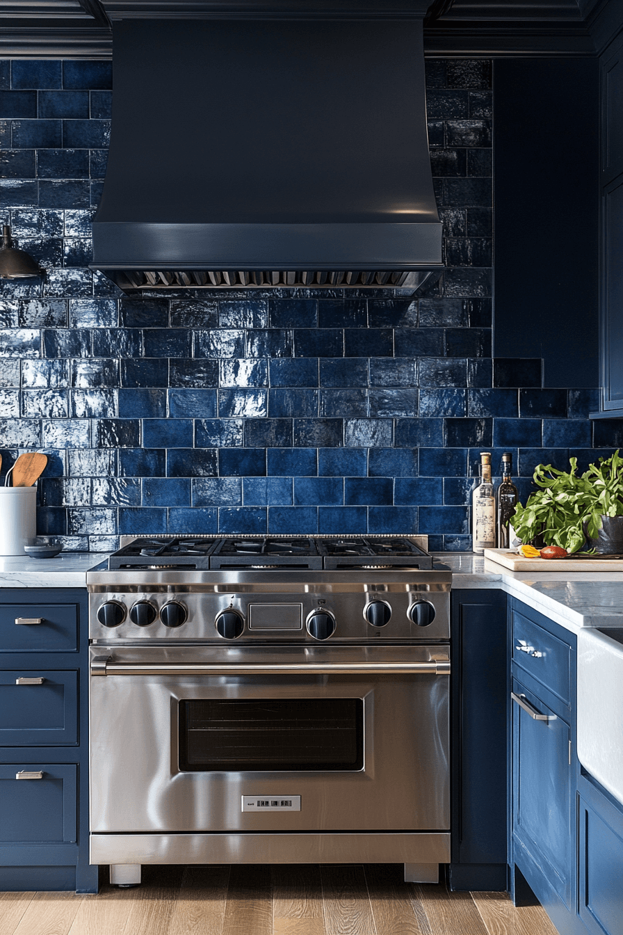 29 Blue Backsplash Kitchen Ideas That Make a Bold and Beautiful ...