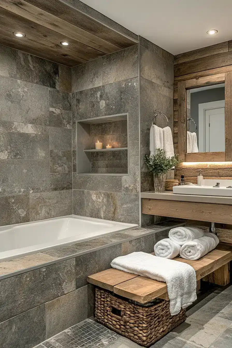 29 Rustic Bathroom Ideas That Blend Reclaimed Wood With Clean Lines ...